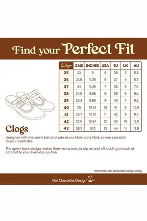 HOT CHOCOLATE DESIGN Mary Jane Clogs