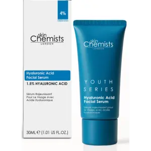 SKIN CHEMISTS Anti-ageing Hyaluronic Acid Advanced Facial Serum 30ml For Dryness - White