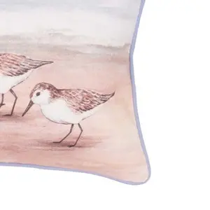 C&F HOME Sandpiper Coastal Shores Graphic Print Piped Throw Pillow