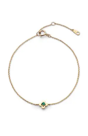 ANA LUISA Mini Flower Bracelet Emerald