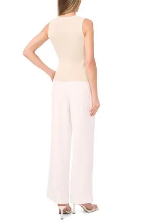 Halogen Rib Knit Sleeveless Sweater