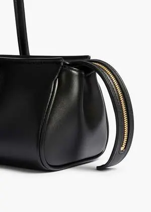 Khaite Donna Leather Shoulder Bag - Black