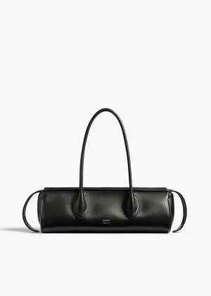 Khaite Donna Leather Shoulder Bag - Black