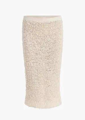 Khaite Knit Pencil Skirt - Ivory