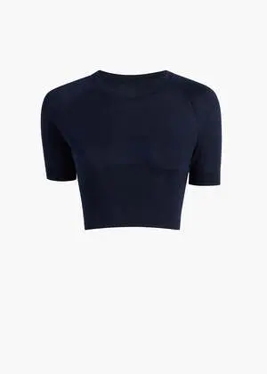 Khaite Whim Silk Top - Midnight Navy