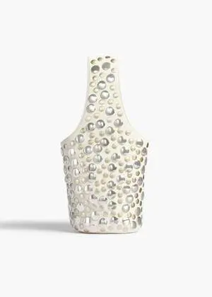 Khaite Livia Bag In Leather With Silver Studs