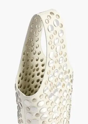 Khaite Livia Bag In Leather With Silver Studs