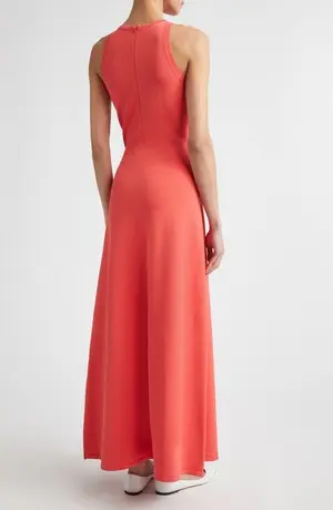 Lela Rose Rose Detail Sleeveless Sweater Dress