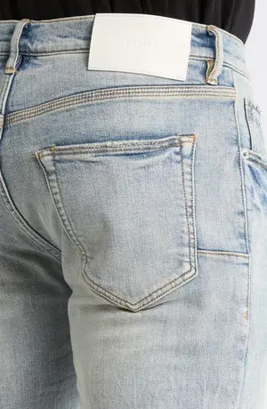 PURPLE BRAND P001 Fade Down Skinny Jeans - Light Indigo