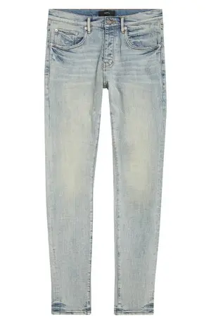 PURPLE BRAND P001 Fade Down Skinny Jeans - Light Indigo