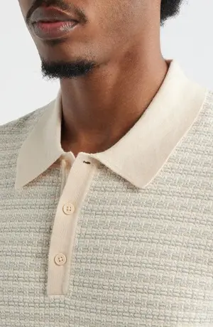 WAX LONDON Naple Mini Geo Polo Sweater