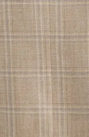 Canali Siena Regular Fit Shadow Check Wool Blend Sport Coat - Beige