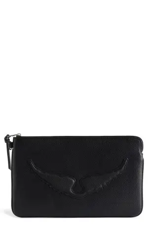 Zadig&Voltaire Leather Clutch - Black