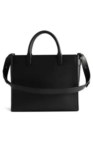 Zadig&Voltaire Calfskin Leather Tote Bag - Black