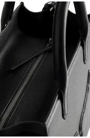 Zadig&Voltaire Calfskin Leather Tote Bag - Black