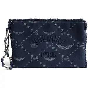 Zadig&Voltaire Angel Denim Clutch - Silent