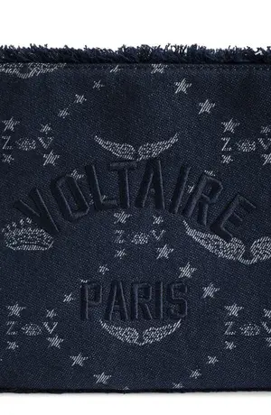 Zadig&Voltaire Angel Denim Clutch - Silent