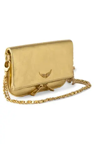 Zadig&Voltaire Rock Vintage Metallic Crossbody Bag