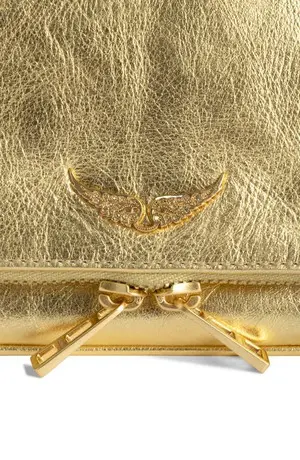 Zadig&Voltaire Rock Vintage Metallic Crossbody Bag