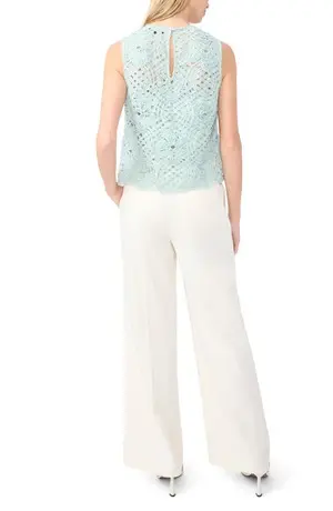 Ted Baker London Hazel Sheer Lace Shell
