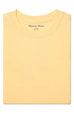 Mizzen+main Knox Solid Yellow T-shirt - Cornsilk