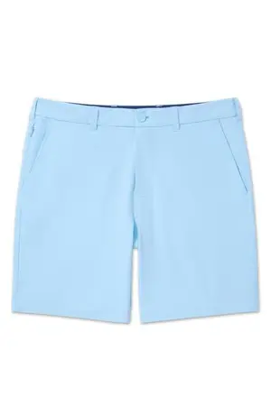 Mizzen+main Helmsman Flat Front Performance Golf Shorts - Cloud Blue