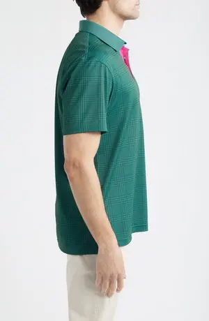 SWANNIES Bobby Check Performance Golf Polo