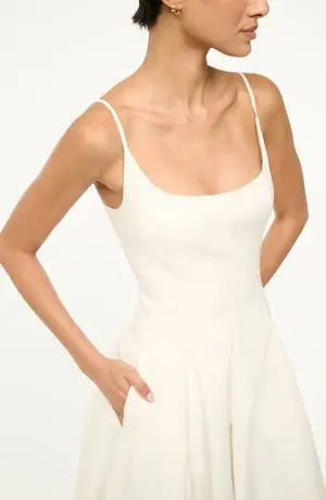 Staud Joy Cotton Blend Maxi Dress - Ivory