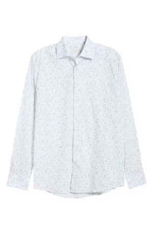 JACK VICTOR Douglas Button-up Shirt - Light Grey