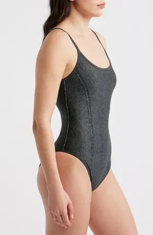 Rag & Bone Rb Miramar One-piece Swimsuit - Washed Black