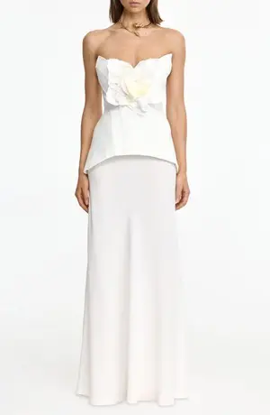 Acler Bankson Floral Appliqué Gown