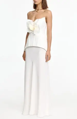 Acler Bankson Floral Appliqué Gown