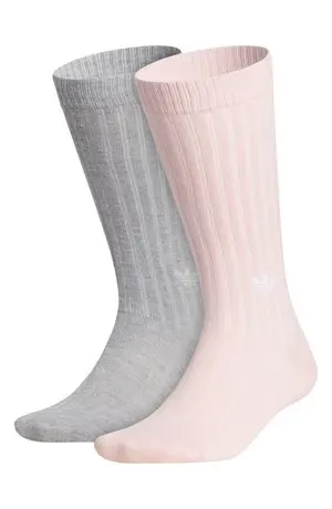 Adidas Gender Inclusive Originals Assorted 2-pack Crew Socks - Grey