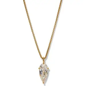 Nadri Lucia Teardrop Pendant Necklace - Gold