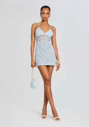 Retrofete Milene Mini Dress - Metallic Glace