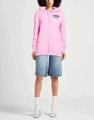 Moschino Cotton French Terry Sweatshirt - Pink