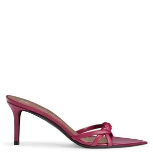 GIUSEPPE ZANOTTI Intriigo Braid 70 Leather Mules - Pink