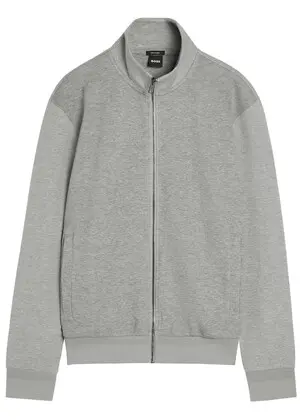 BOSS Melange Cotton-blend Sweatshirt