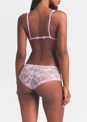 SKIMS Stretch-lace Triangle Bralette - Light Pink