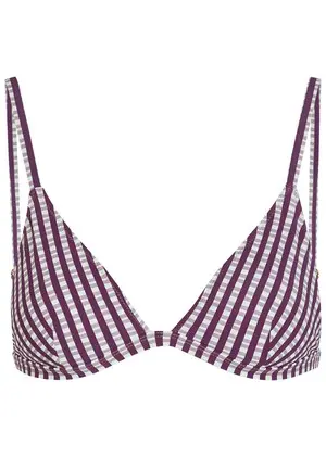 NOUNOU Coco Triangle Bikini Top - Purple