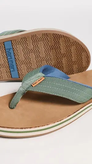 HARI MARI Scouts Flip Flops - Olive