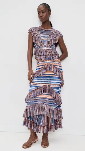 Ulla Johnson Raina Ruffle Maxi Dress