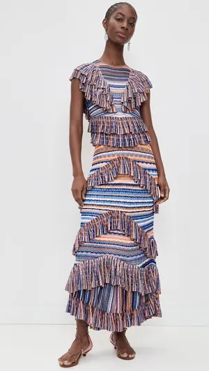 Ulla Johnson Raina Ruffle Maxi Dress