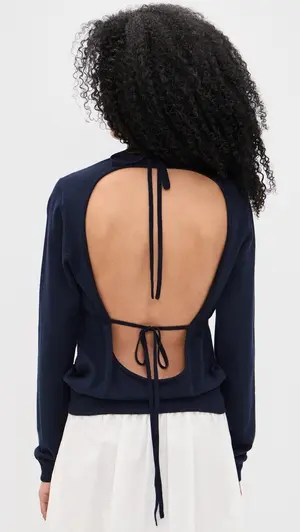 Sandy Liang Maisy Sweater - Navy