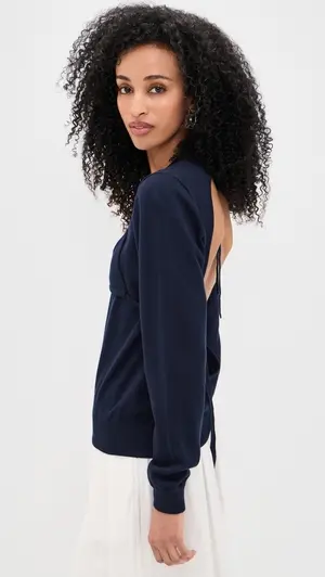 Sandy Liang Maisy Sweater - Navy