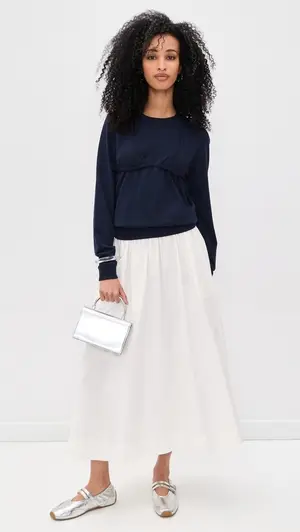 Sandy Liang Maisy Sweater - Navy