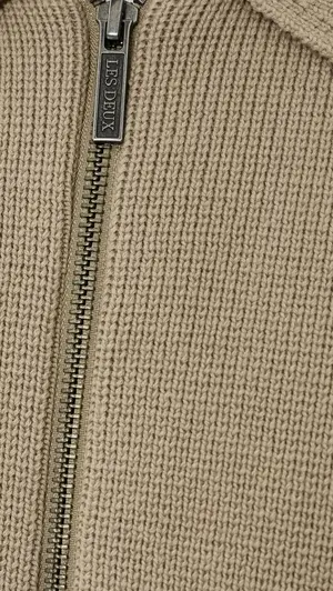 LES DEUX Fischer Cotton Milano Zip Jacket