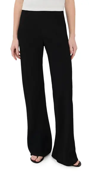 Wardrobe.NYC Crepe Bias Cut Trousers - Black