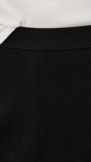 Wardrobe.NYC Crepe Bias Cut Trousers - Black