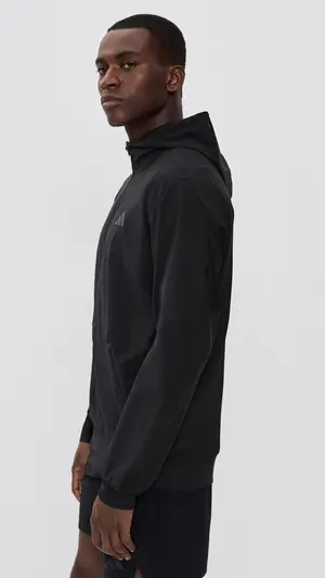 Adidas Full Zip Stretch Hooded Sweatshirt
